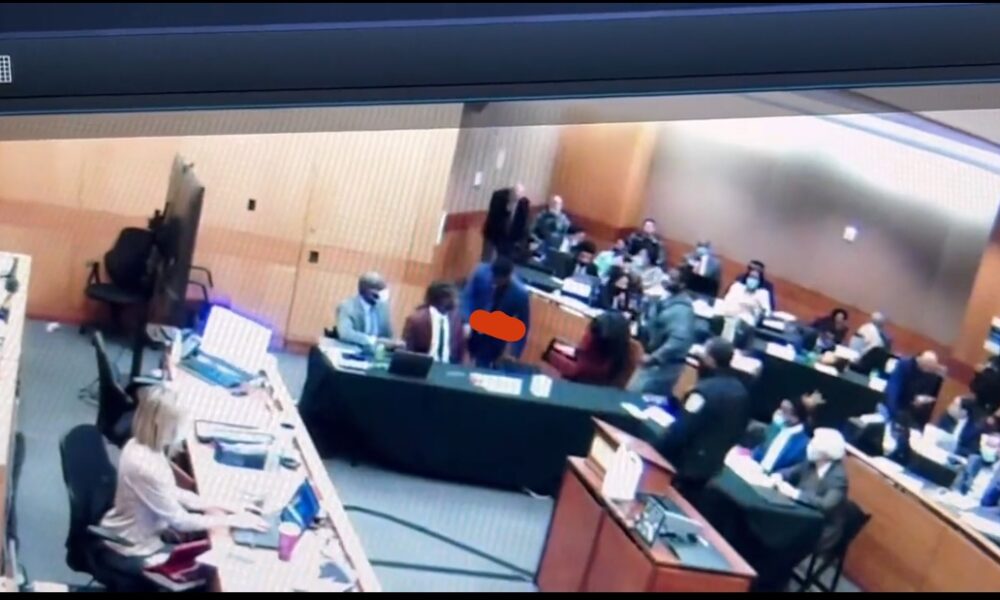 Courtroom Footage Of Alleged Exchange Between Kahlieff Adams And Young ...
